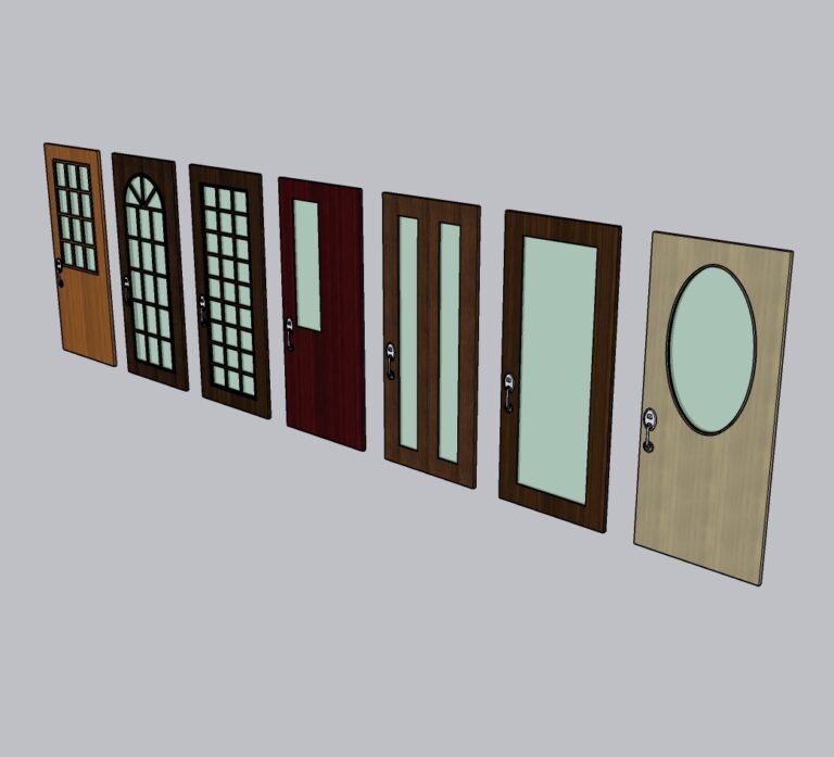Download Free High-Quality SketchUp Door Models